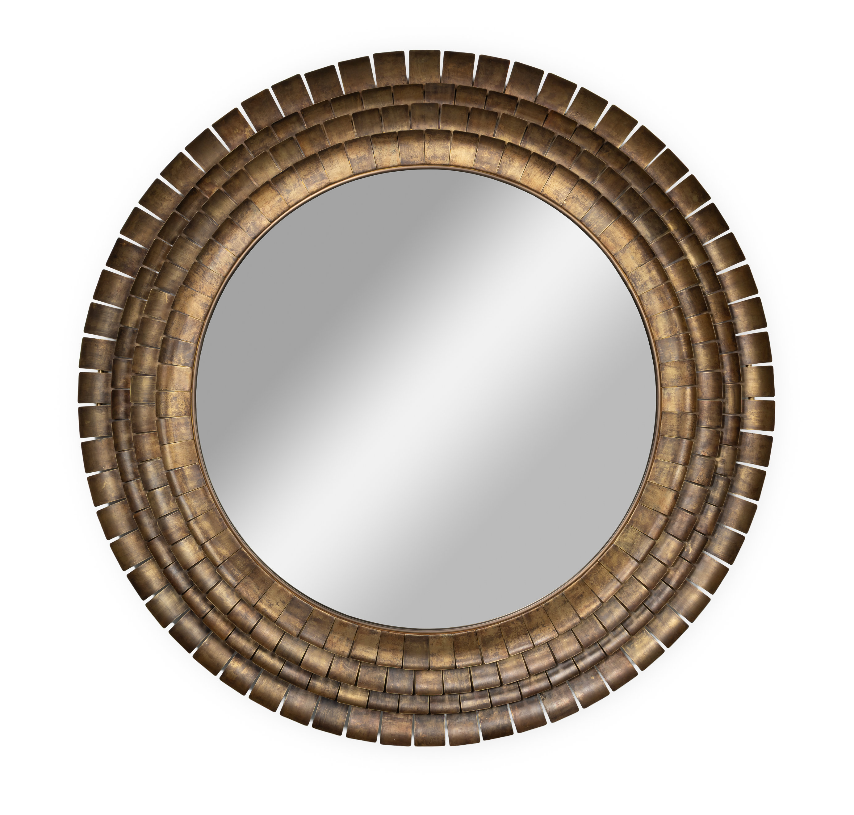 Sarreid Ltd Mistral Metal Round Mirror | Wayfair
