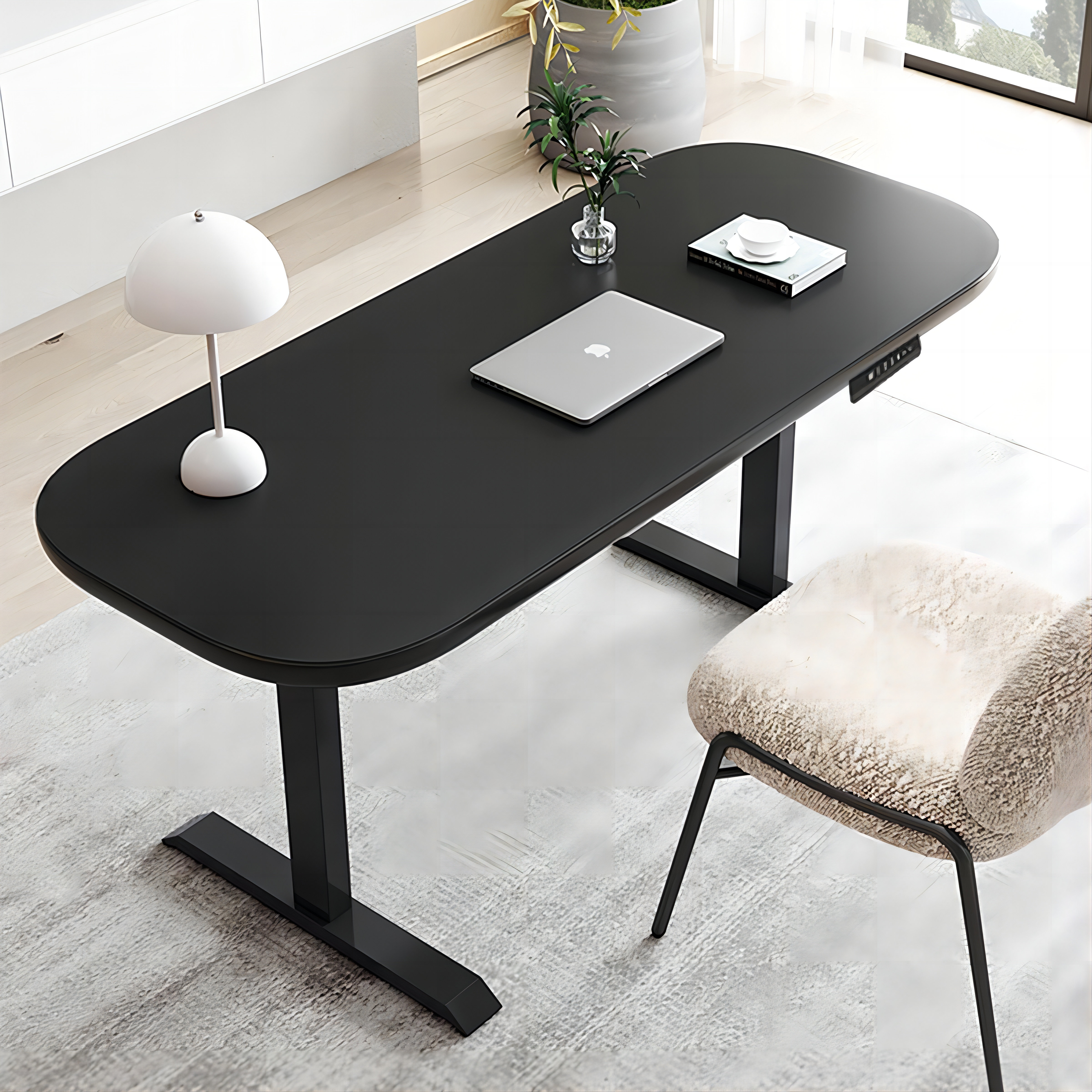 Recon Furniture Height Adjustable Rectangle Standing Desk | Wayfair