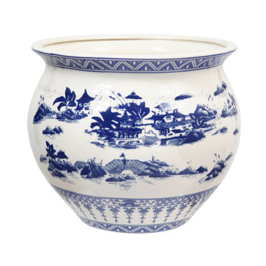 Winward Silks China Village Handmade Pot Planter & Reviews | Wayfair