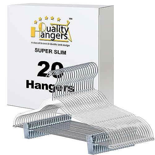 Quality Hangers Plastic Hanger with Clips | Wayfair