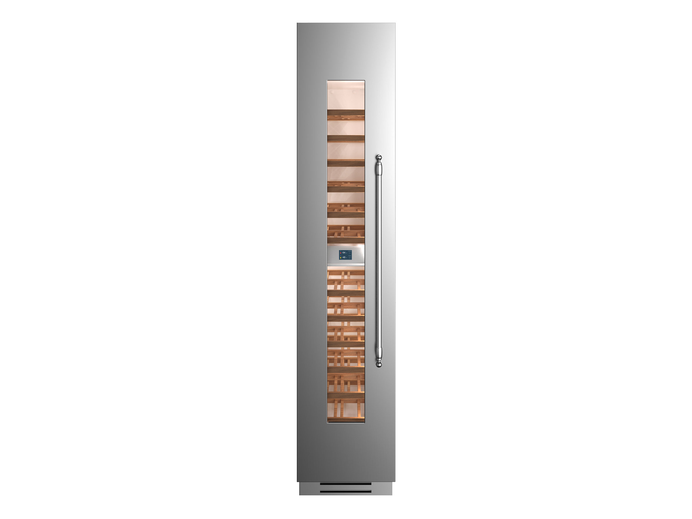 Bertazzoni 18" Built-in Wine Cellar Column Stainless Steel | Wayfair
