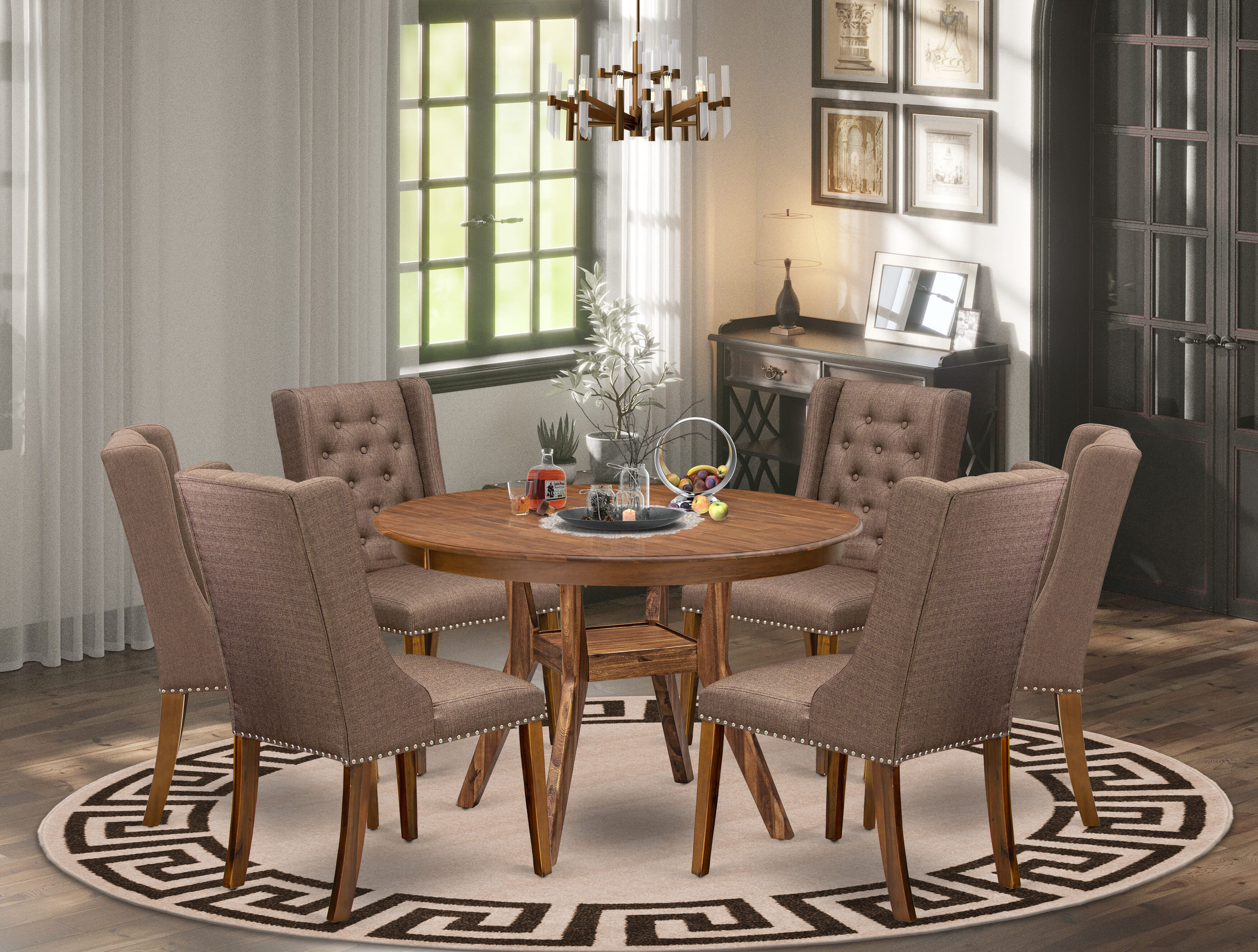 Wildon Home® 7-Pc Dining Room Set Consists of A Modern Table and 6 ...