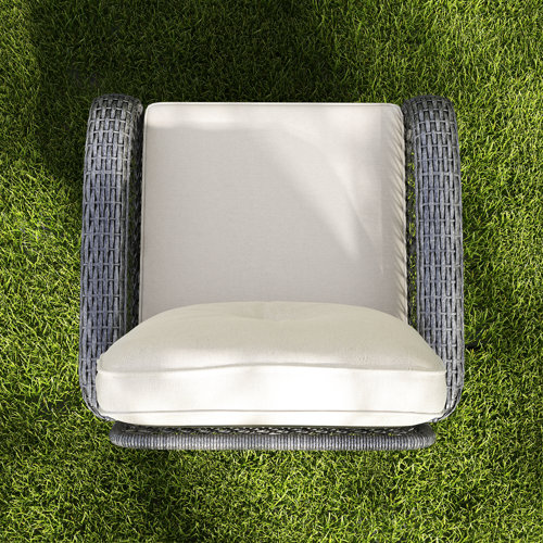 Lark Manor Ambrin Swivel Patio Chair with Cushions | Wayfair