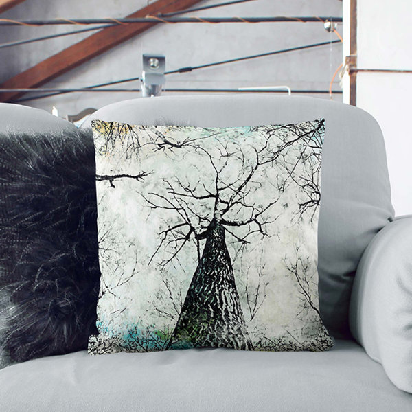 East Urban Home Majestic Trees Cushion with Filling | Wayfair.co.uk
