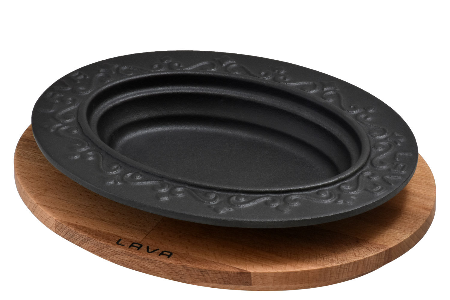 LAVA CAST IRON Lava Enameled Cast Iron Serving Dish 11 inch-Oval with ...