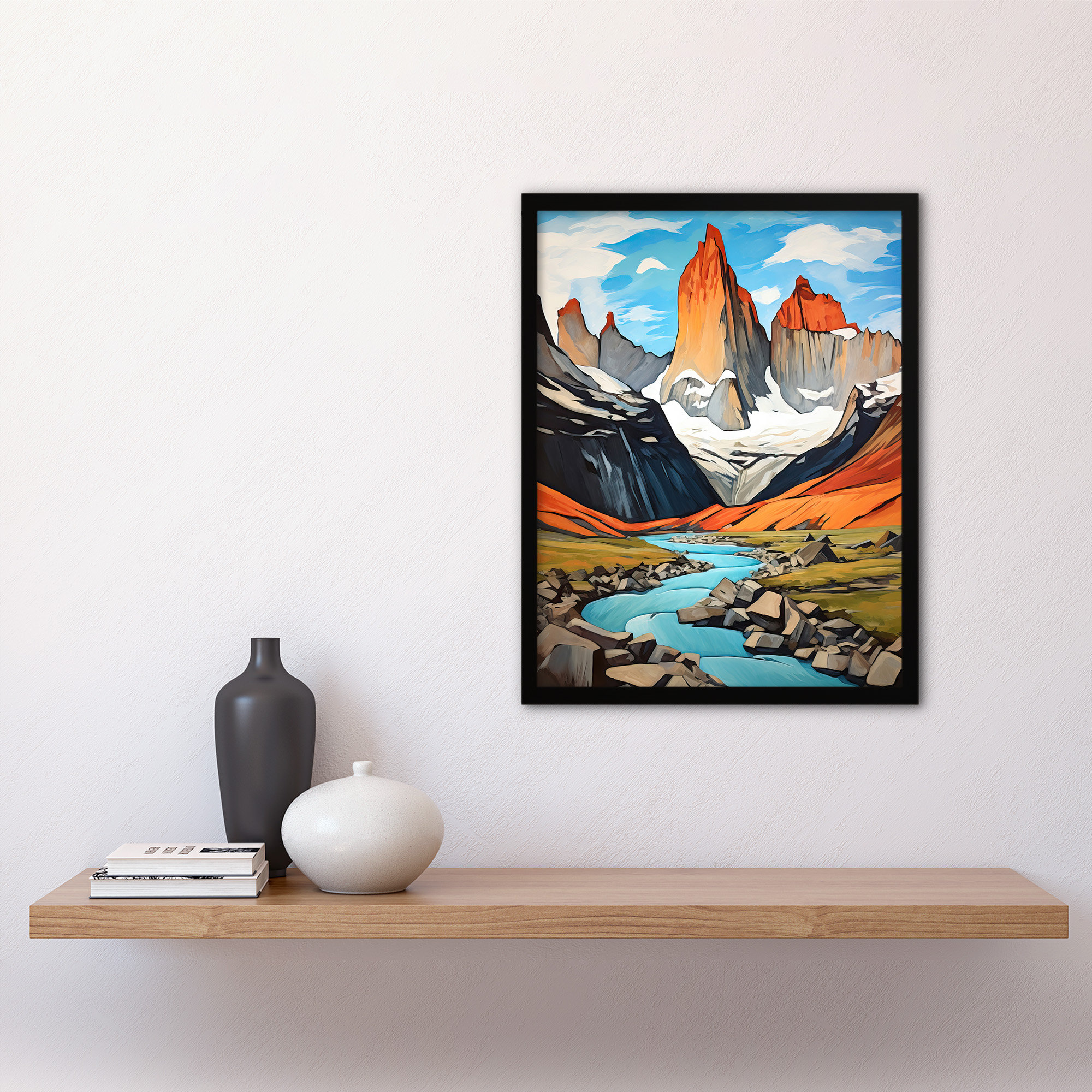 Alpen Home Italian Dolomites River Leading To Majestic Mountain Range ...