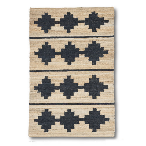 Tufty Home Handmade Flatweave Jute/Sisal Brown/Black Rug | Wayfair