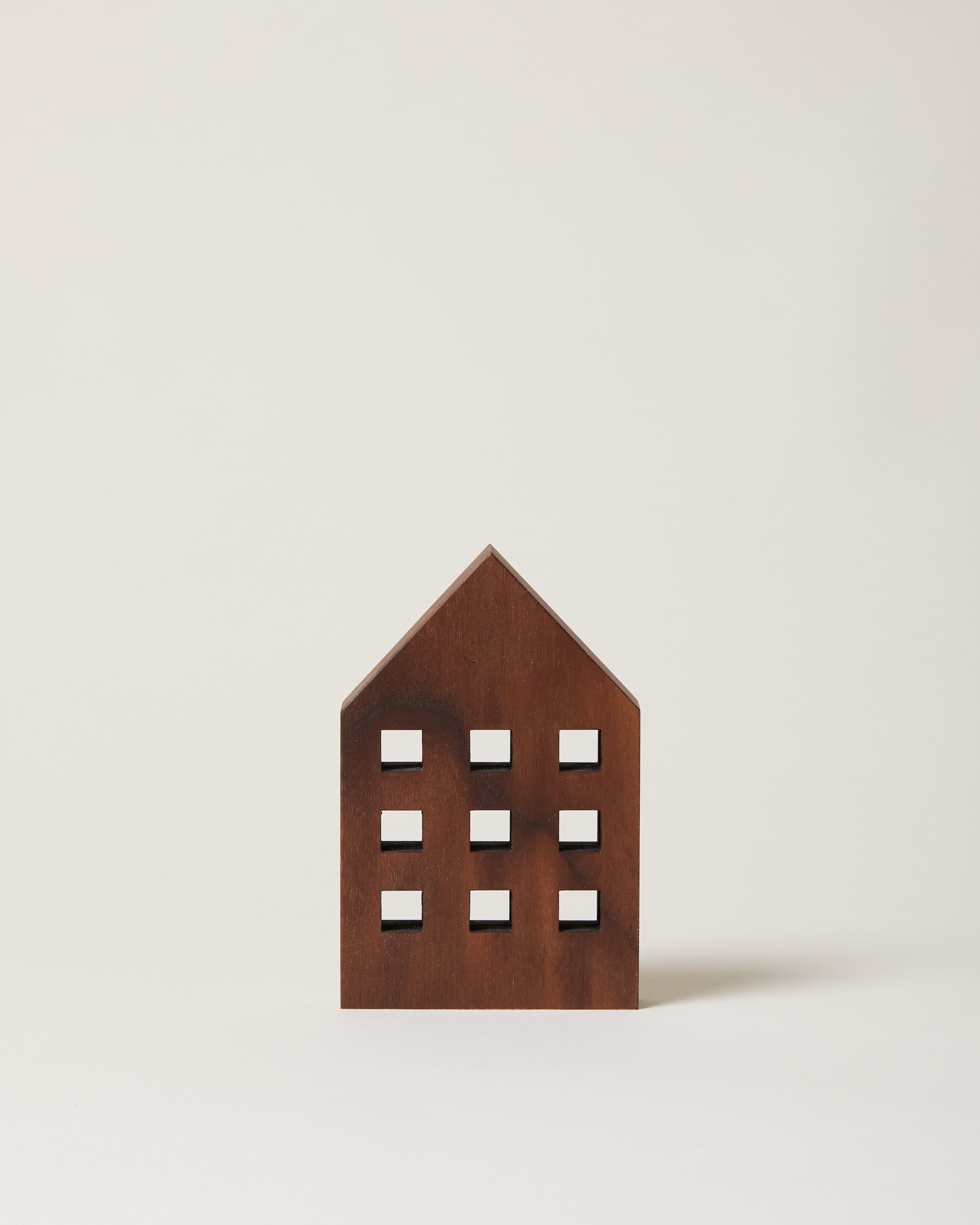Farmhouse Pottery Crafted Wooden Houses - Walnut - Colonial | Wayfair