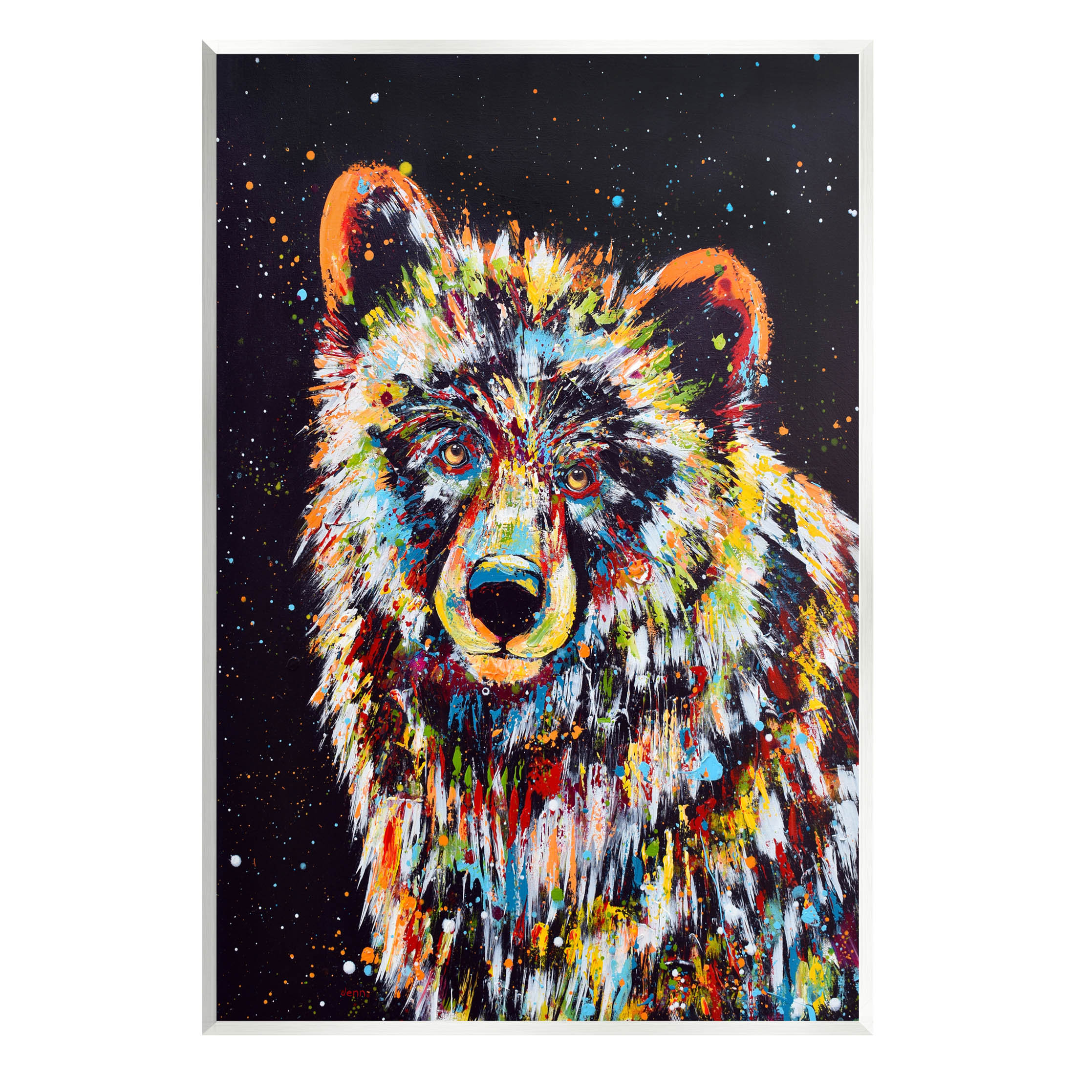 Millwood Pines Modern Bear Urban Strokes by Jen Seeley - Unframed ...