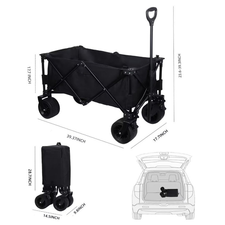 babevy Garden Carts with Adjustable Handle - Wayfair Canada