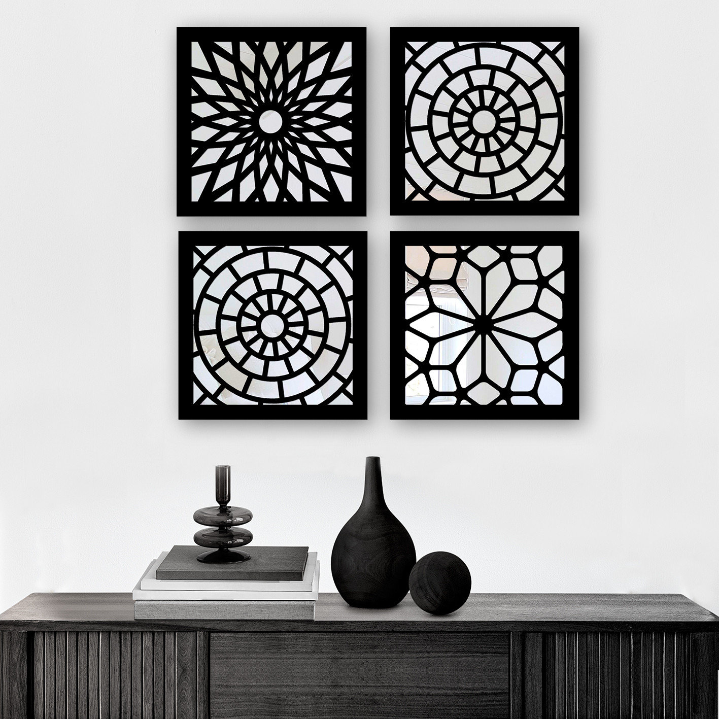 East Urban Home 4 Piece Mirror Set | Wayfair