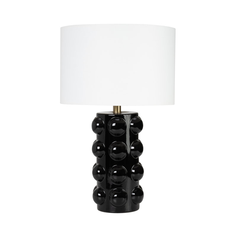 Langley Street® Neutral Textured Ceramic 22" Bubble Table Lamp ...