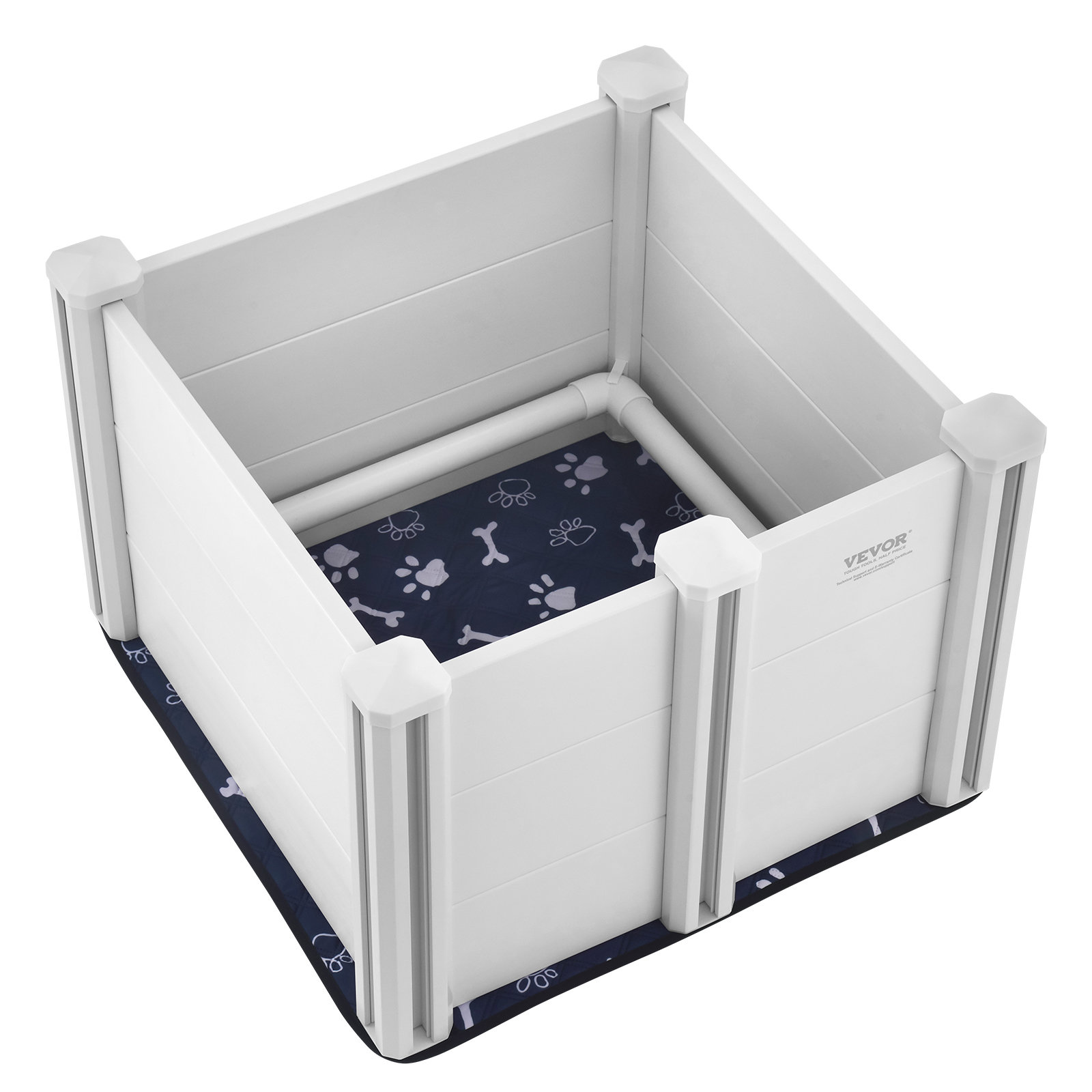 VEVOR Dog Whelping Box PVC with Rails Pee Pad for Dogs Puppies | Wayfair