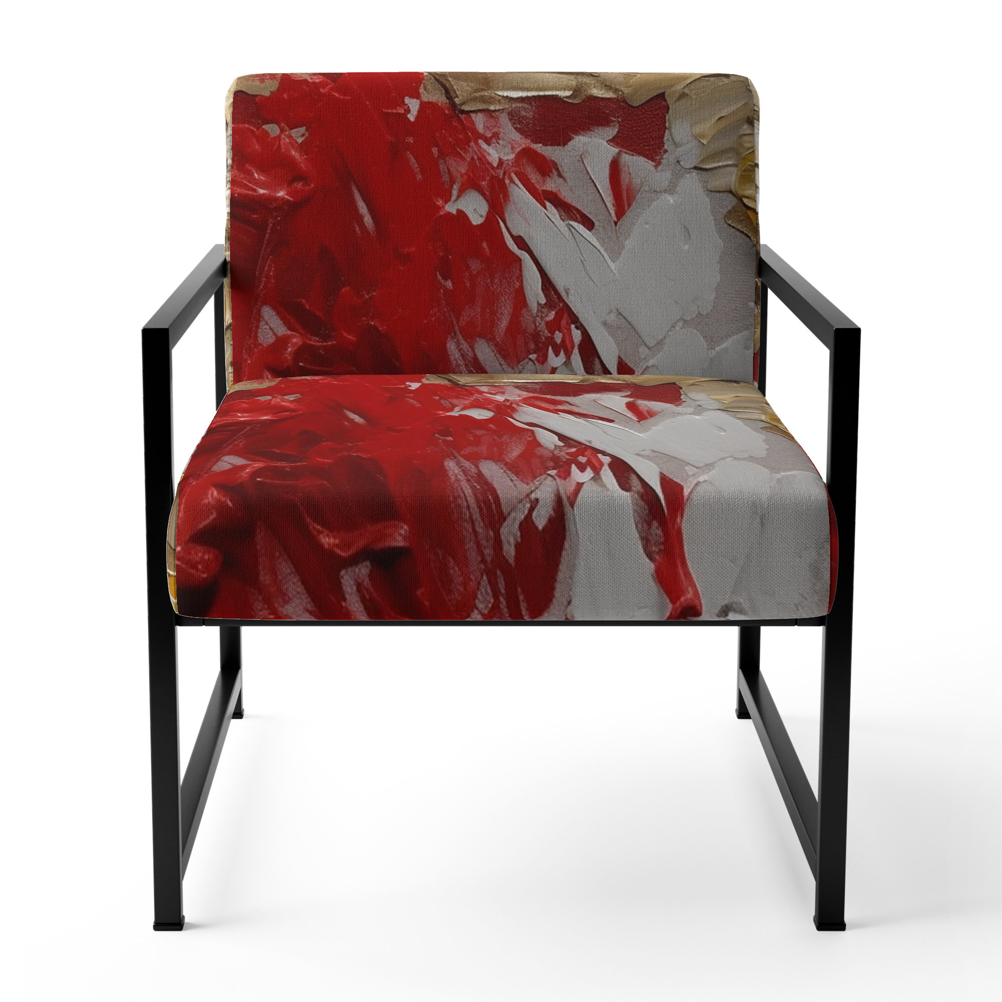 East Urban Home Cardinal Sin Retro Delight Abstract Red & Gold ...