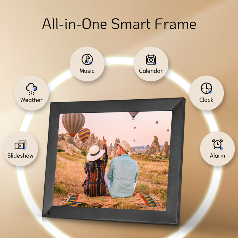 NexFoto Large 15 inch Digital Picture Frame Wi-Fi Digital Photo Frame ...