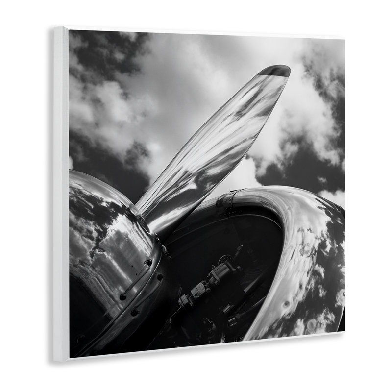 17 Stories Propeller with Cloud Reflection Wall Plaque Art by Chip ...