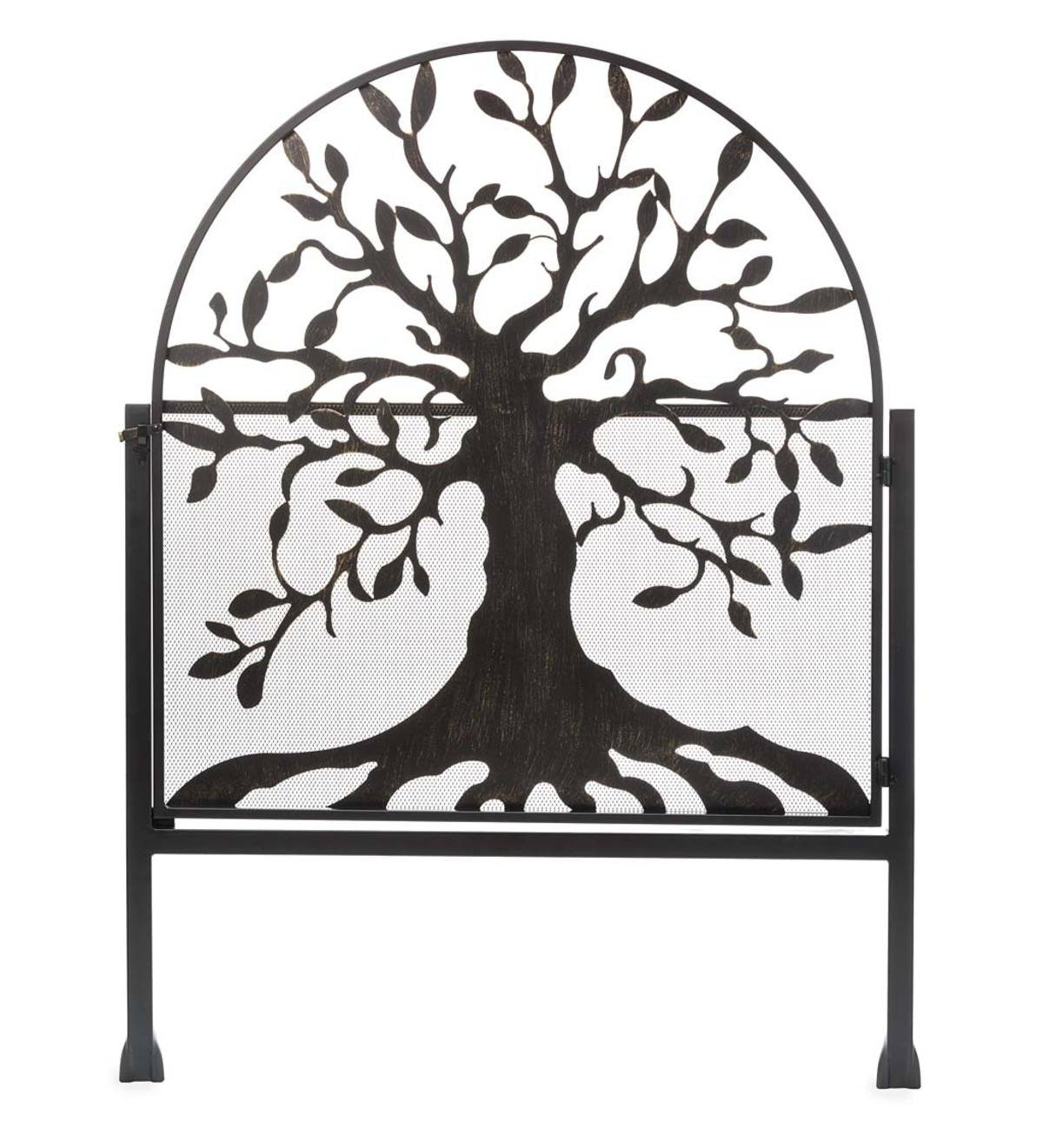 Plow & Hearth 4 ft. H x 3 ft. W Garden Tree of Life Metal Gate ...