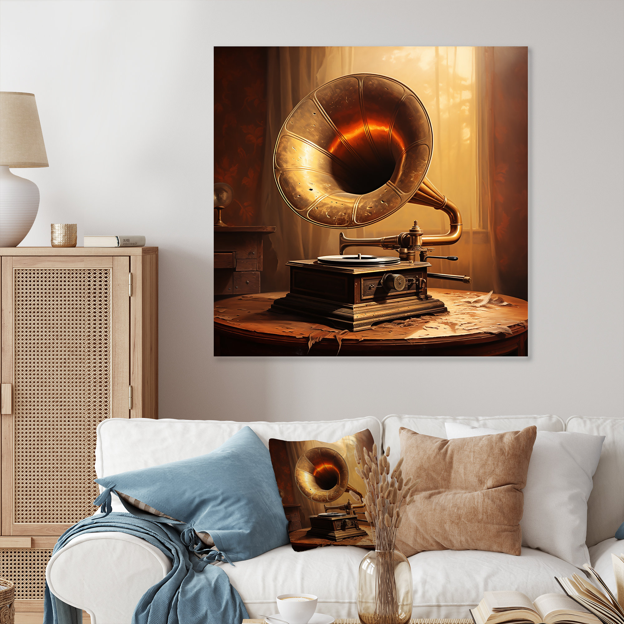 Lark Manor Vintage Phonographs Elegance II - Phonographs Metal Wall Art ...
