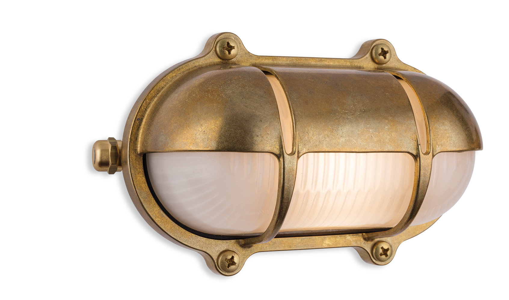 Firstlight 4.33Cm H Frosted Glass Outdoor Bulkhead Light | Wayfair.ie