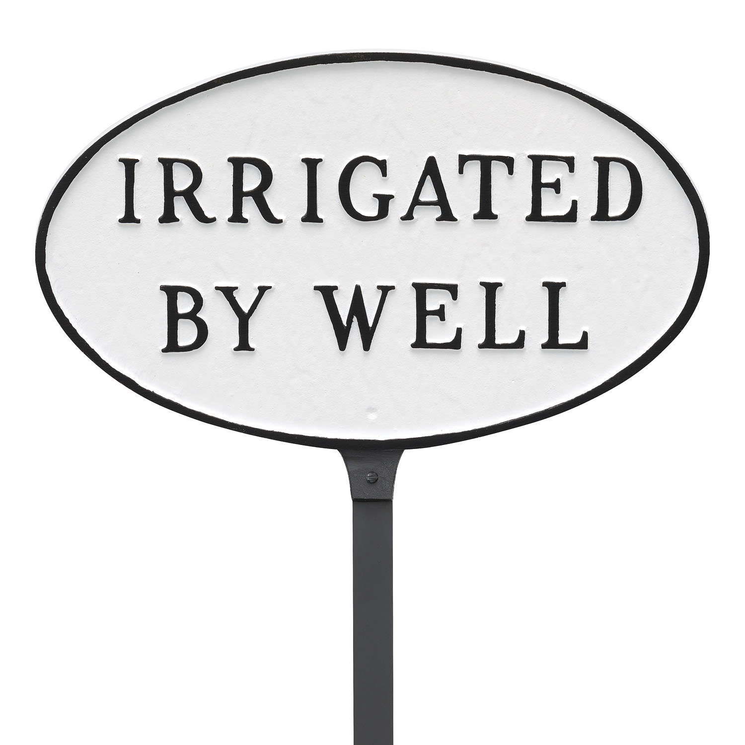 Montague Metal Products Inc. Irrigated by Well Statement Garden Sign ...