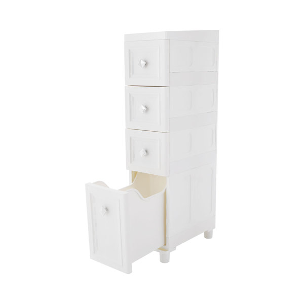 Latitude Run® Narrow Slim Storage Cabinet 4 Tier & Reviews | Wayfair