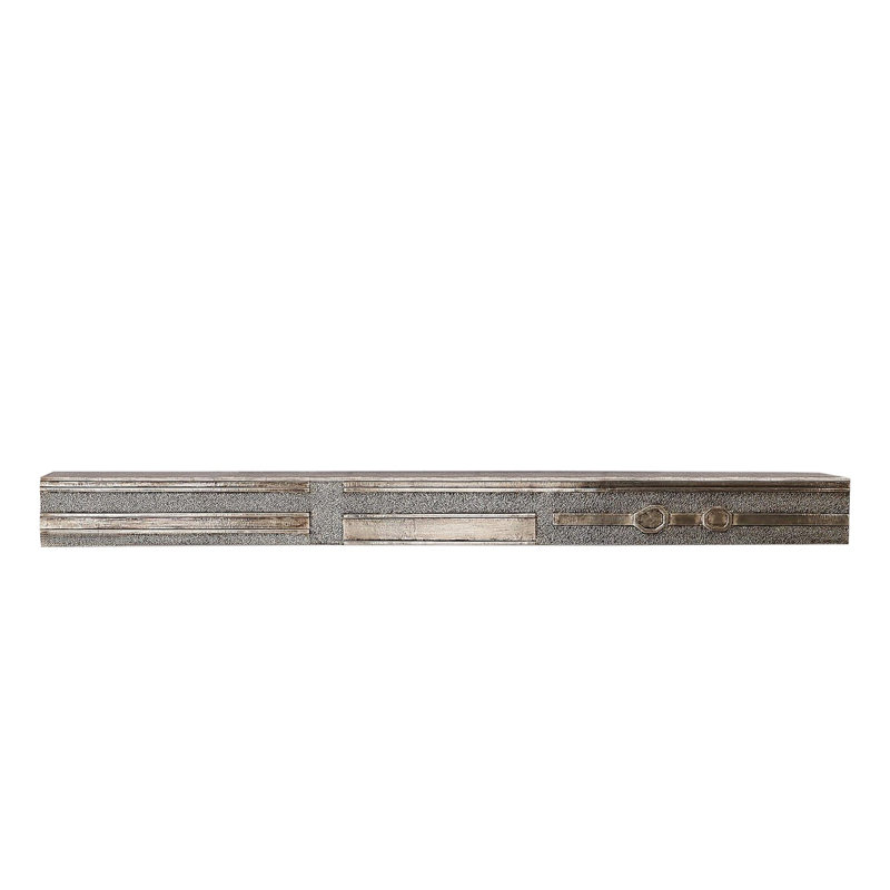 Global Views Abstract Block Floating Shelf-Nickel | Wayfair