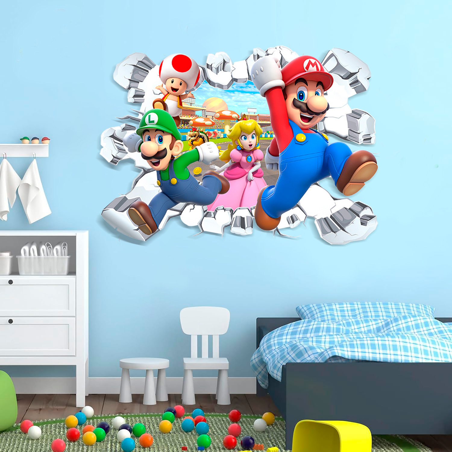 Lumcrajems Super Mario Wall Stickers | Wayfair