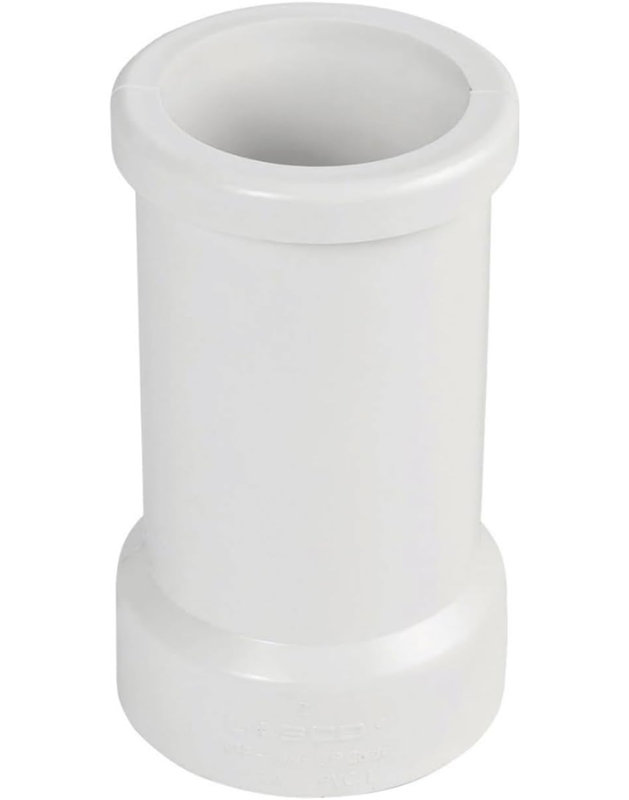 Supply Giant 2 in. White PVC DWV Hub Adapter, Cast Iron Hub x DWV ...