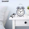Sharp Twin Bell Quartz Analog Alarm Clock | Wayfair