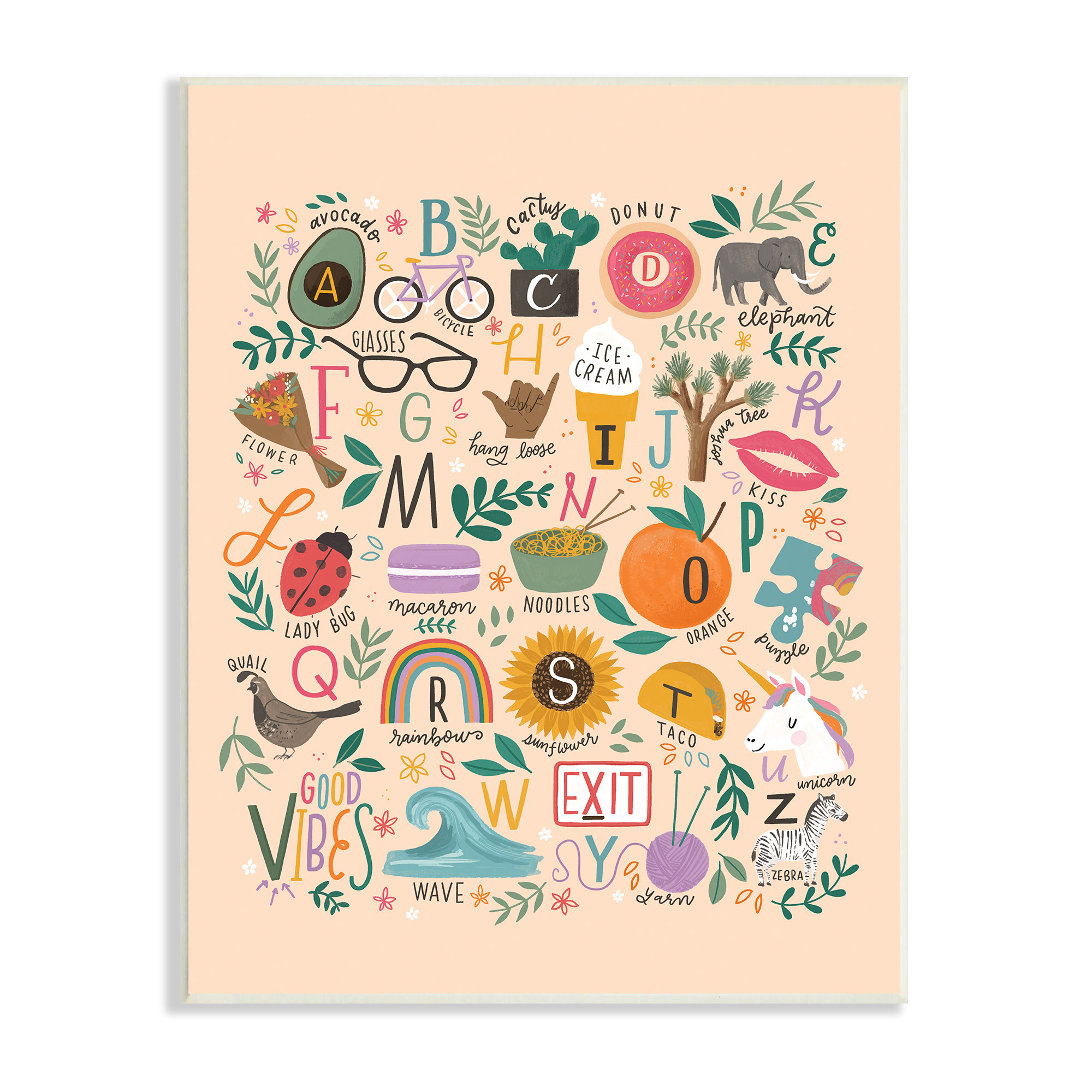 Trinx Whimsical Kid's Alphabet Playful ABC Illustrations Whimsical Kid ...