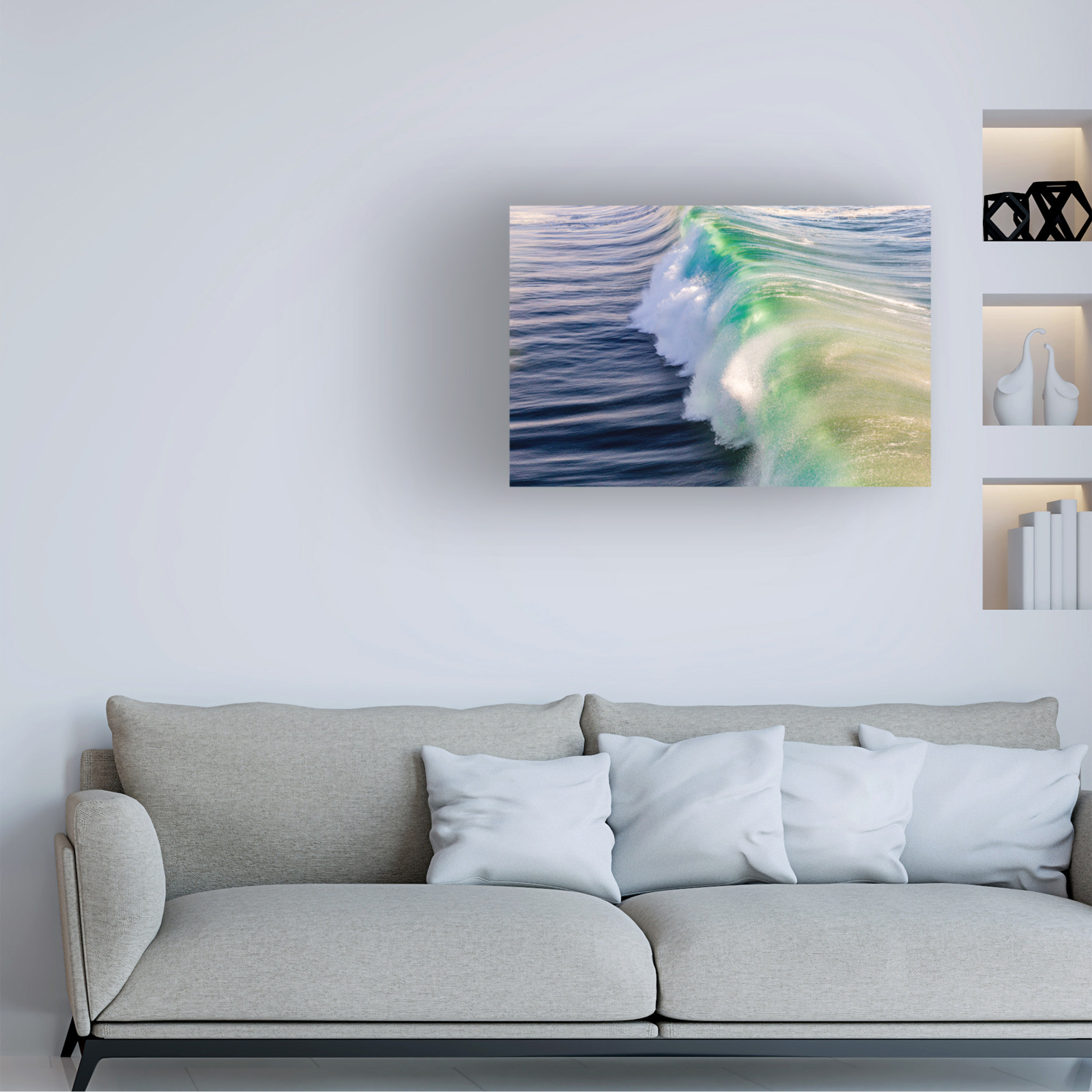 Dovecove Wrapped Canvas Wall Art - Jeff Poe Photography 'Ocean Wave ...