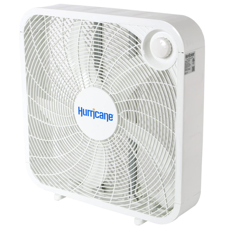 Hurricane 20" Classic Series Floor Box Fan with 3 Speed Settings, 10 ...