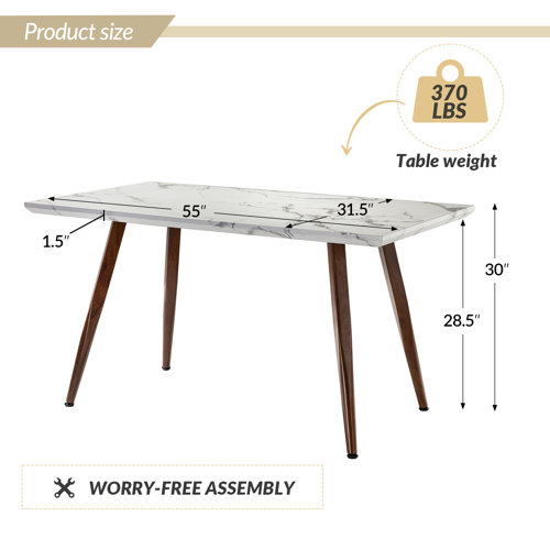 Mid-Century Modern Kitchen & Dining Tables You'll Love | Wayfair