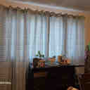 Wrought Studio™ Ombre Gradient Striped Jacquard Light Filtering Curtain ...