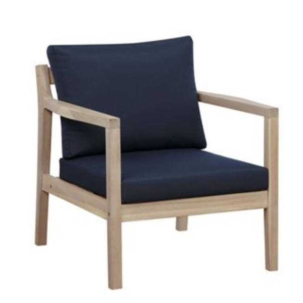 Amina 27'' Outdoor Acacia Chaise Lounge & Reviews | Joss & Main