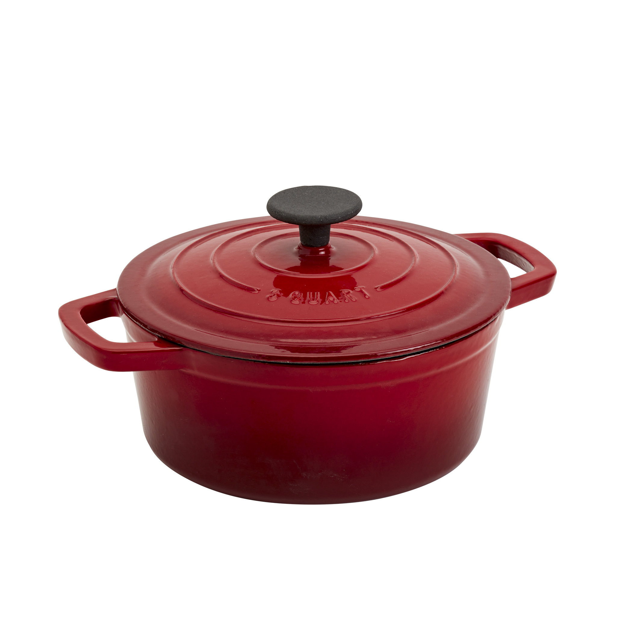 Smith and Clark Smith & Clark - Round Enamel Cast Iron Dutch Oven ...