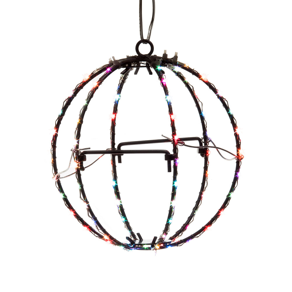Kurt Adler RGB LED Foldable Metal Sphere 75 Light String Light | Wayfair