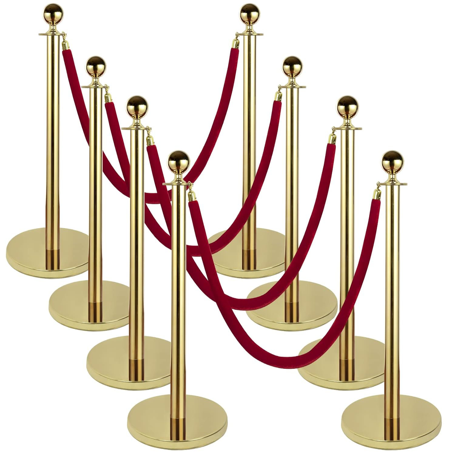 PetGirl Crowd Control Barriers Red Carpet Ropes | Wayfair