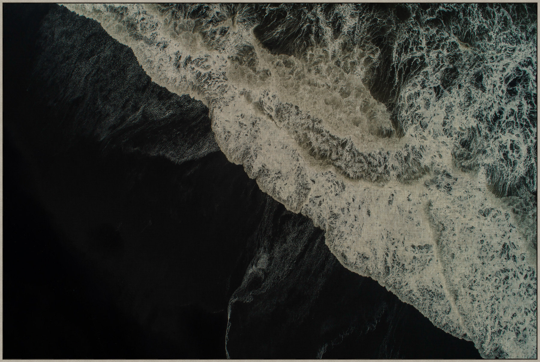 Wendover Art Group Icelandic Beach by Thom Filicia - Floater Frame ...