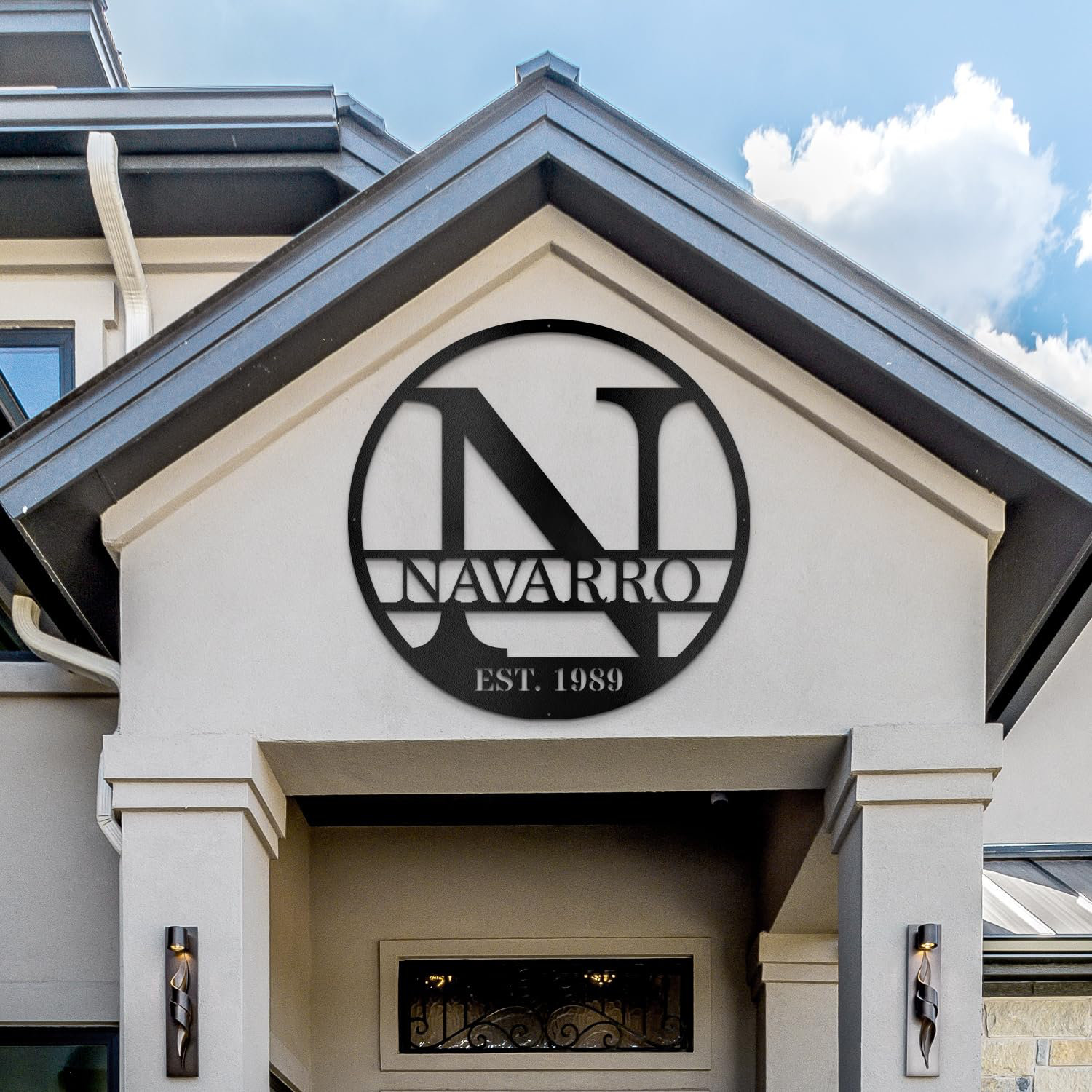 SIGNLEADER Custom Metal Name Sign Last Name Sign Family Name Sign ...