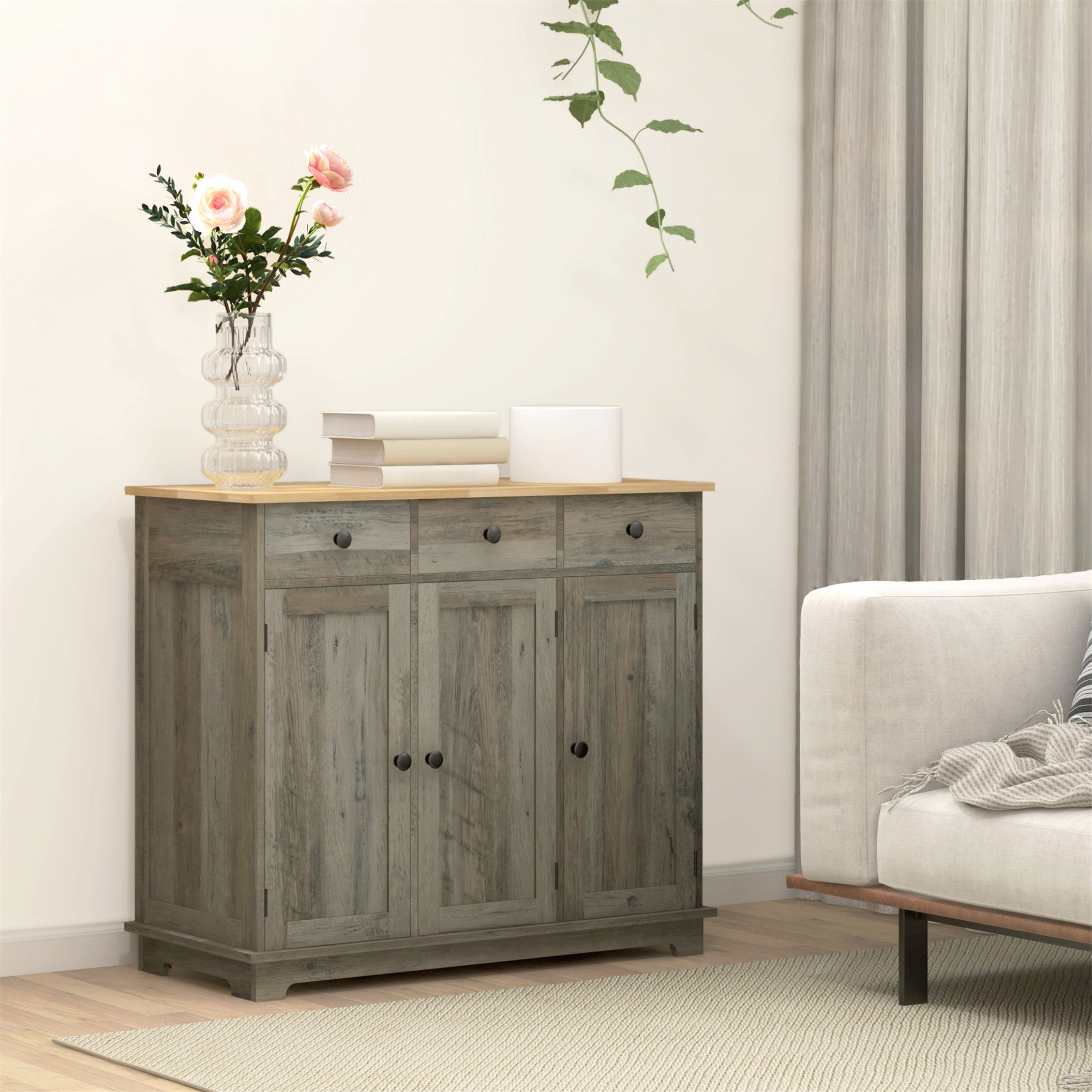 Lark Manor™ Versatile Sideboard with Sturdy Construction and Abundant ...