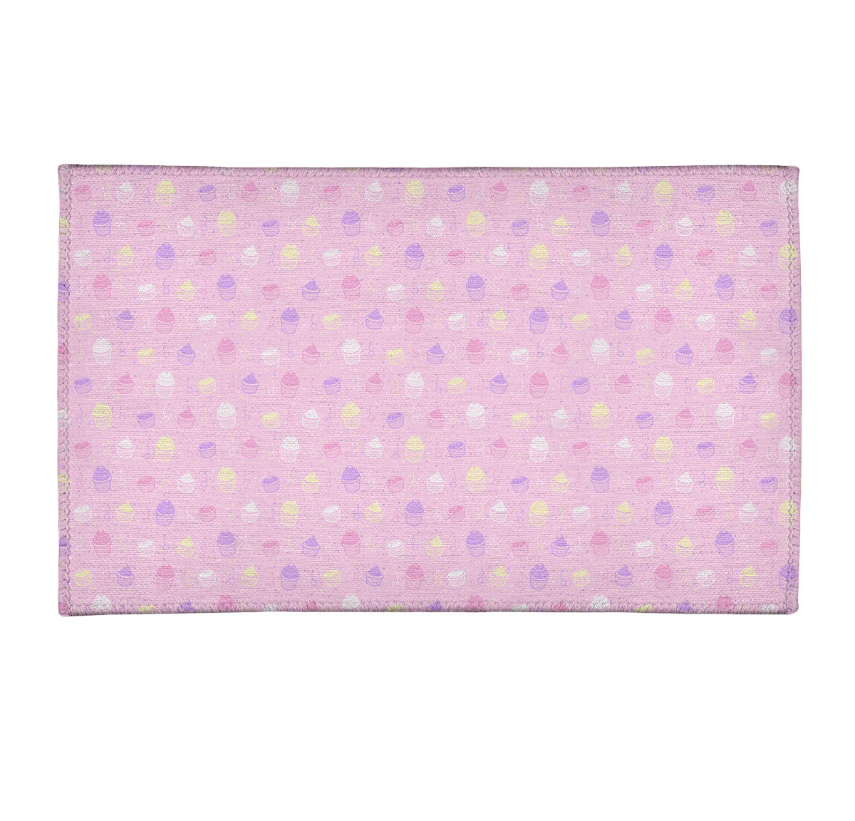 East Urban Home Classic Cupcake Pink Area Rug | Wayfair