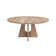 International Furniture Direct Natural Parota Round Solid Wood Dining ...