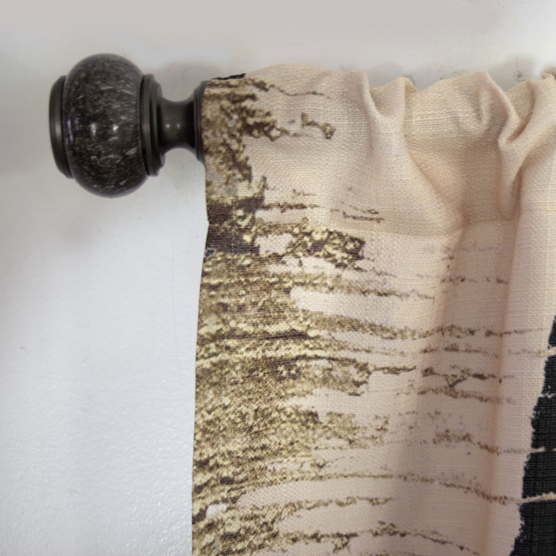 Design Art Abstract Collage II - Rod Pocket Single Curtain Panel ...