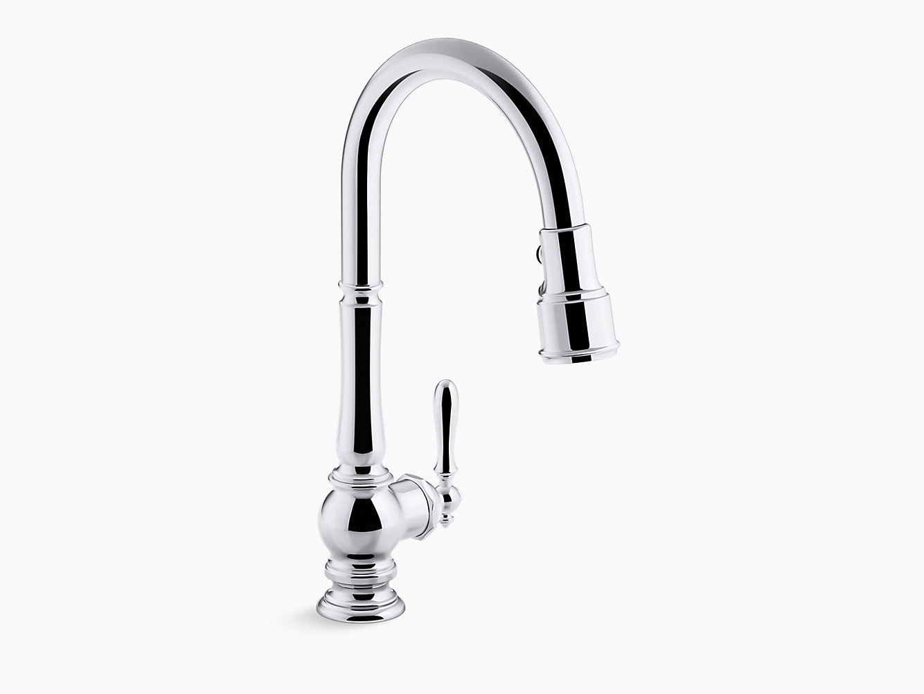 Kohler Artifacts® Pull Down Single Handle Kitchen Faucet & Reviews ...