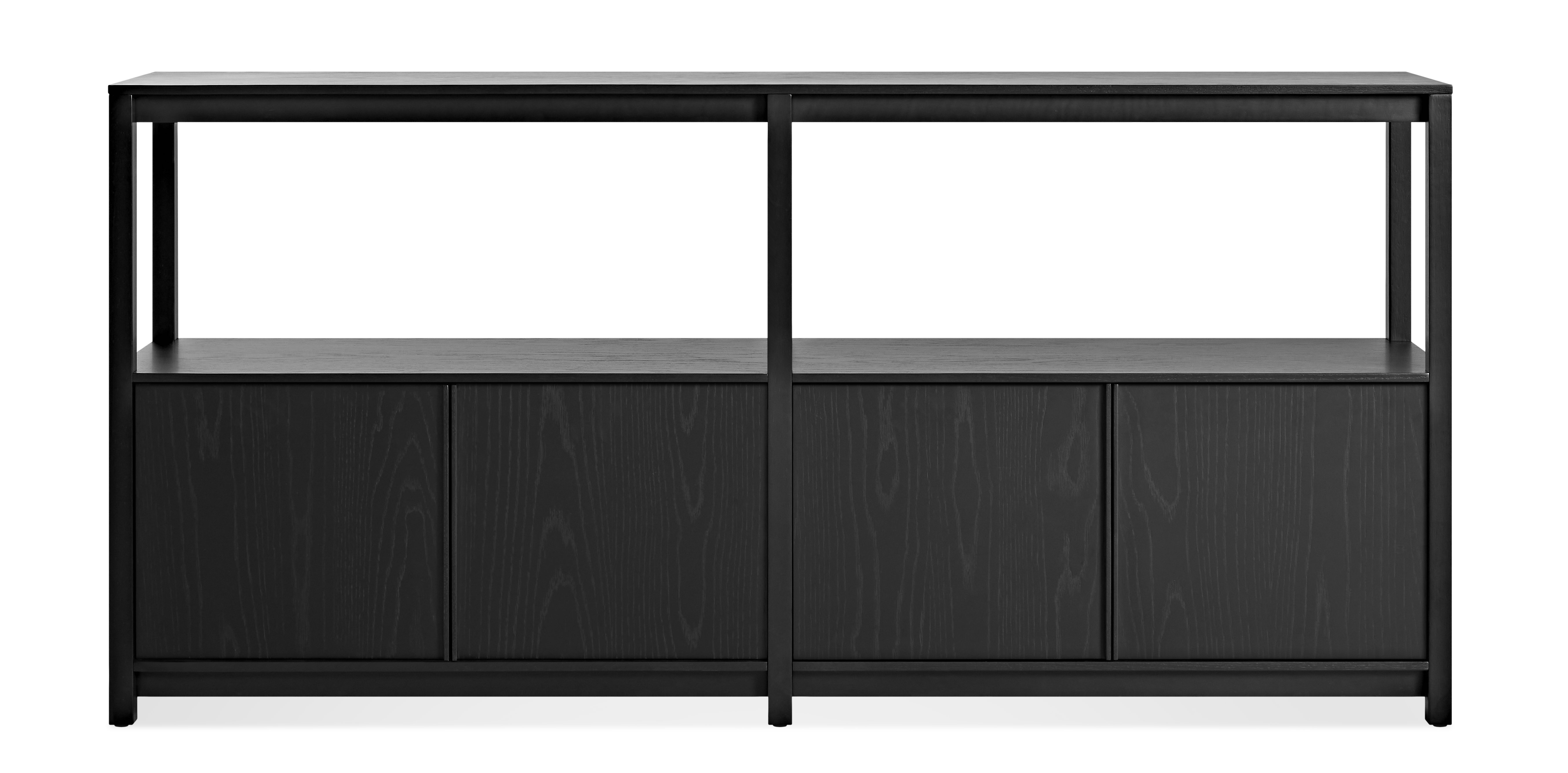 Blu Dot Open Plan Large Low Bookcase w/ Storage & Reviews | Wayfair