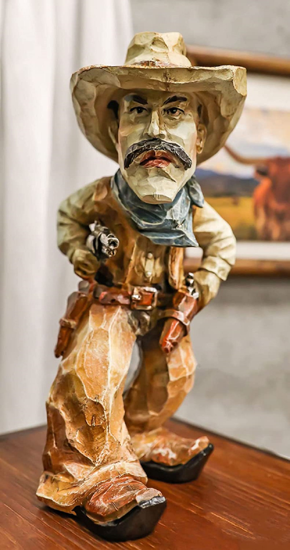 Union Rustic Sherryl World Western Grit Cowboy with Guns Blazing ...