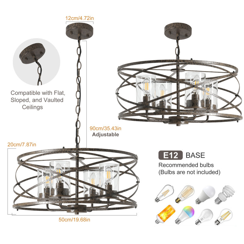 17 Stories 4 - Light Dimmable Farmhouse Unique Design Adjustable ...