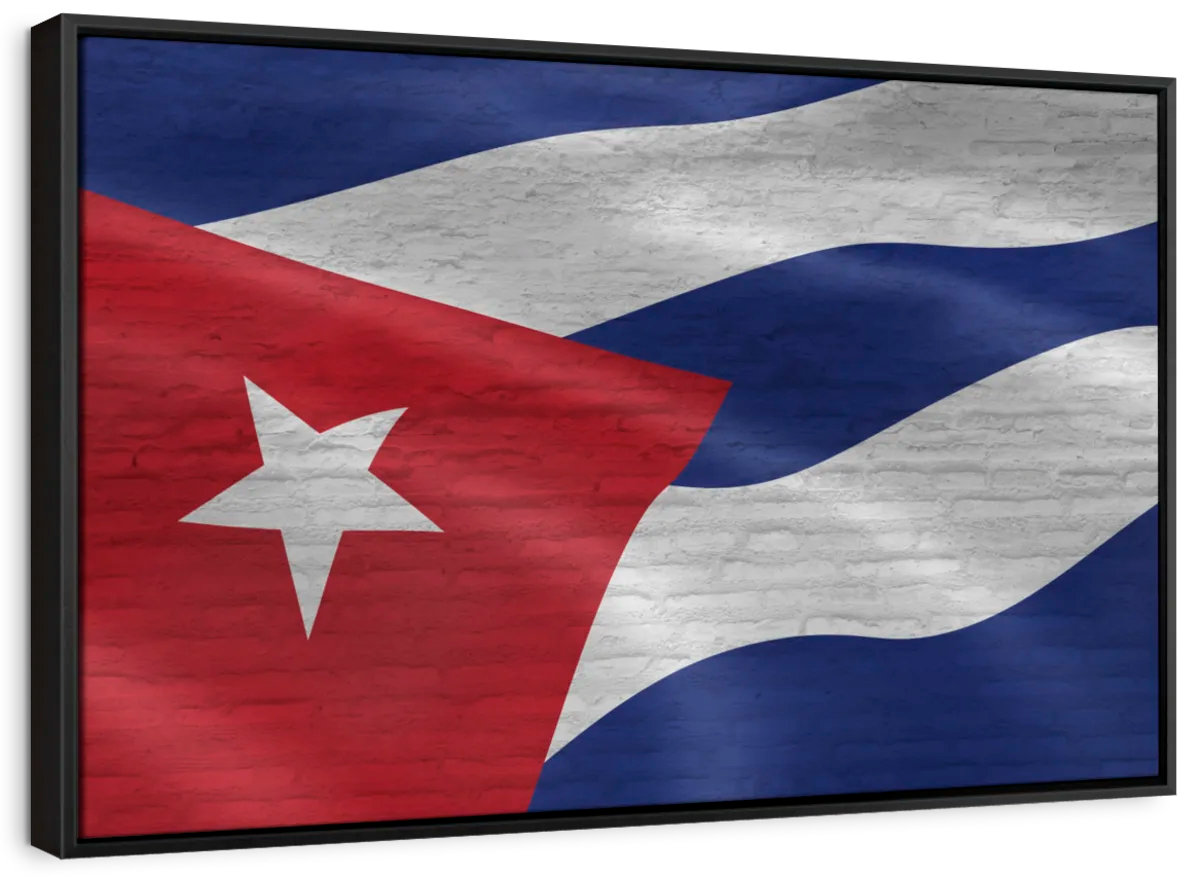 Gracie Oaks Cuban Flag Canvas Print | Wayfair