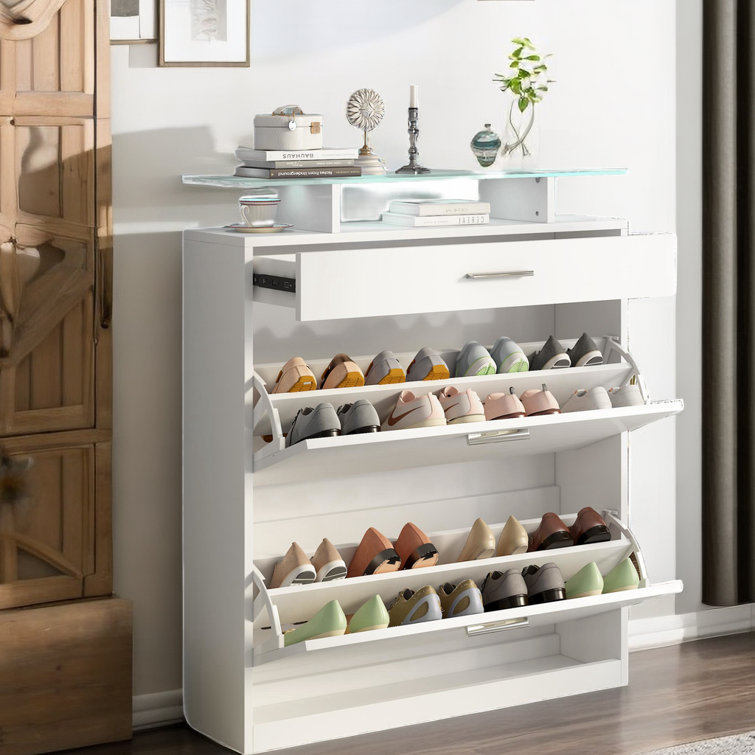 Hokku Designs ALL-VV-F3O35-URE-89AAK 16 Pair Shoe Rack & Reviews | Wayfair